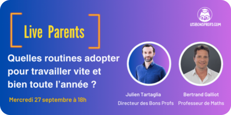 Offres abonnement soutien scolaire en ligne - Les Bons Profs